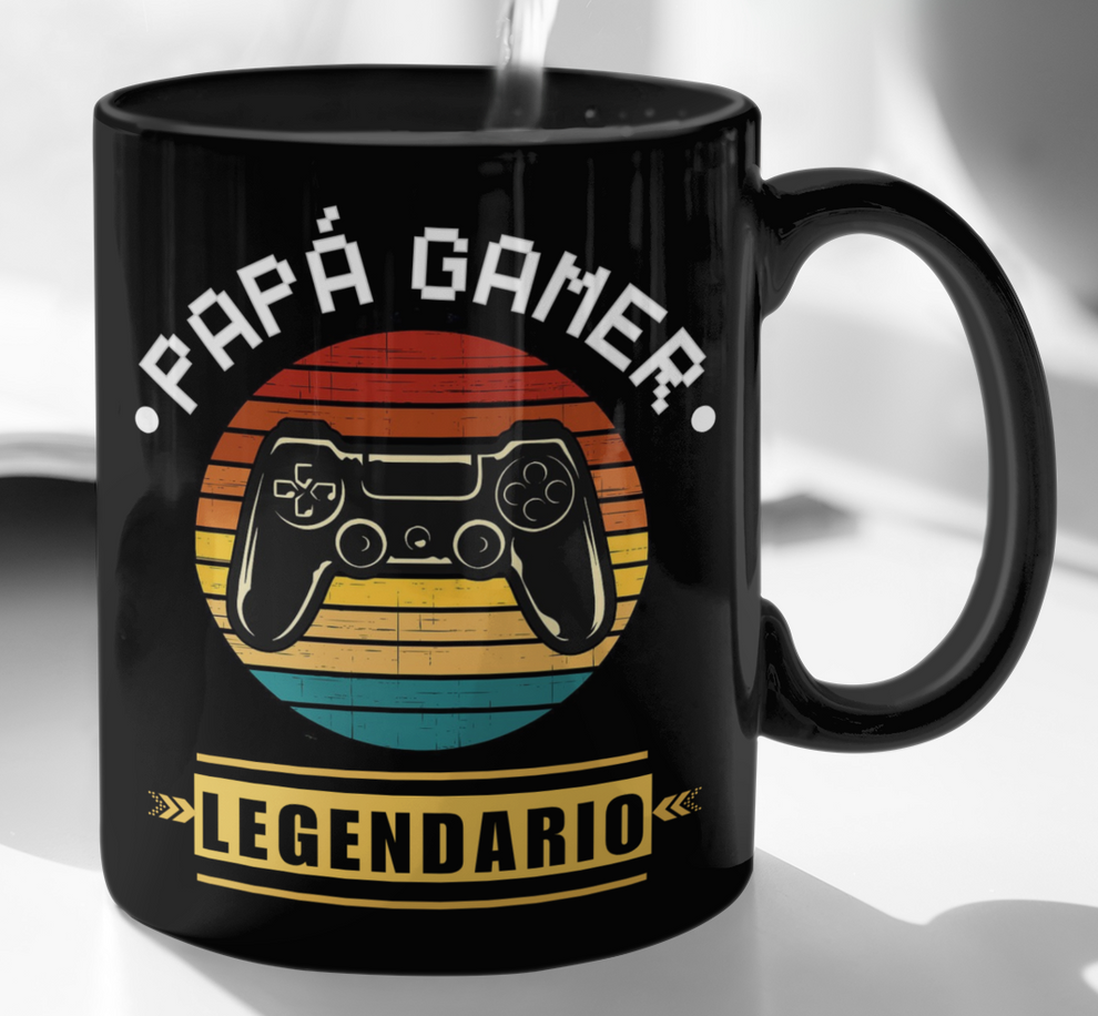 Taza Papá Gamer Legendario 🎮 – Mi Tazzita